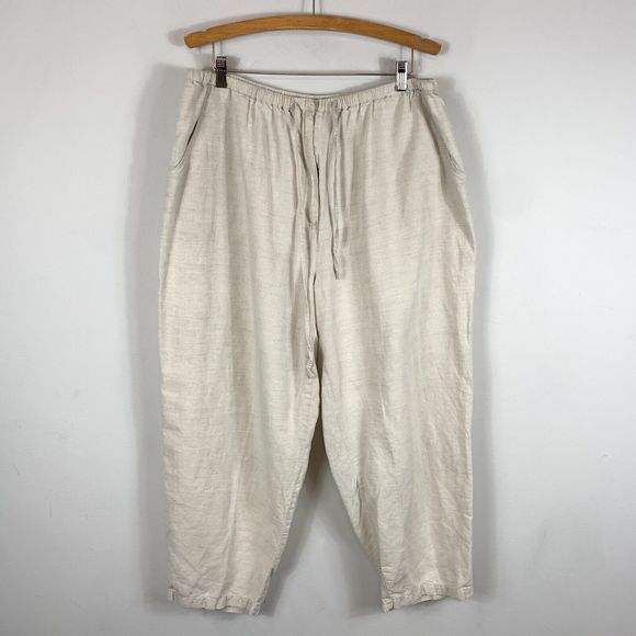 Vintage | Pants & Jumpsuits | Vintage Crossroads Womans Size 2x Linen ...